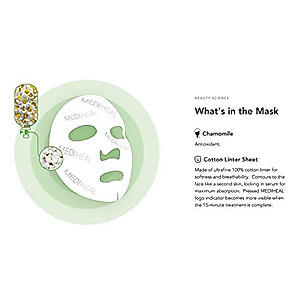 Mediheal Official [Korea's No 1 Sheet Mask] - Tea Tree Essential Blemish Control Mask - Skin Soothing & Sebum Control Mask Pack for Sensitive Oily Skin(10 Masks)