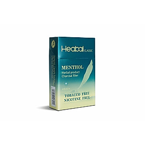 HEABAL Herbal Cigarettes - Nicotine Free & Tobacco Free 20/Pack (Menthol)