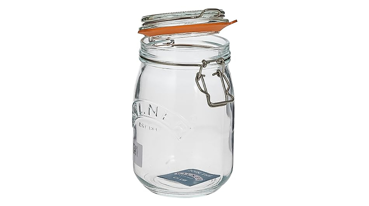Kilner 1L Round Clip Top Jar for Home Canning & Storage