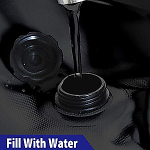 Eurmax USA Saddle Design Water Weight Bag Heavy Duty Water Saddlebag Portable Water Bags Outdoor Weights Photo Video Studio Stand 4-Pack(Black)