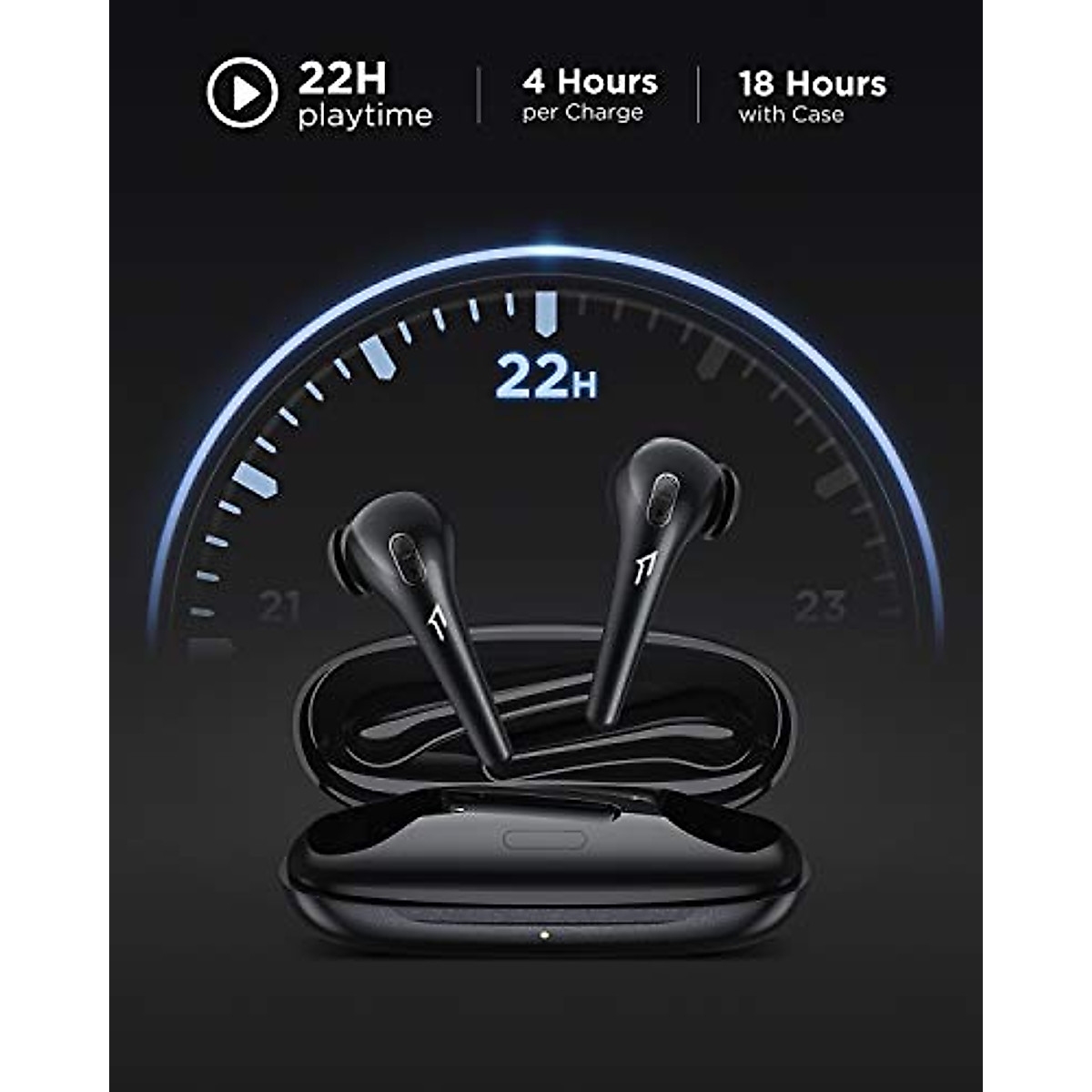 1MORE ComfoBuds Wireless Earbuds for Kids, Mini Noise Cancelling True Wireless Earbuds for Teenager, Bluetooth 5.0 Headphones with 4 Mics, IPX5 Waterproof Sports Earphone for Students, Black