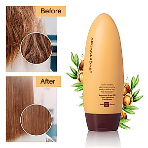 ARGANMIDAS Hair Conditioner, 15.3 Fl Oz Sulfate-Free Conditioner Intensely Smooth and Clear Hydrating Hair Conditioner, Argan Oil Daily Moisture Deep Conditioner for Color Treated Hair, Effectively Repair Dry Damaged and Frizzy Hair