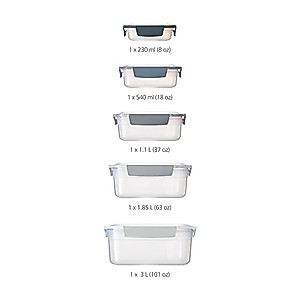 Joseph Joseph Editions Nest Lock 5-piece Storage Container Set - Sky