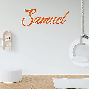 Personalized Name Nursery Wall Decal Vinyl Sticker | Multiple Font Options | Custom Kids Room Décor | Bedside Decals | Children’s Room | Car | Laptop