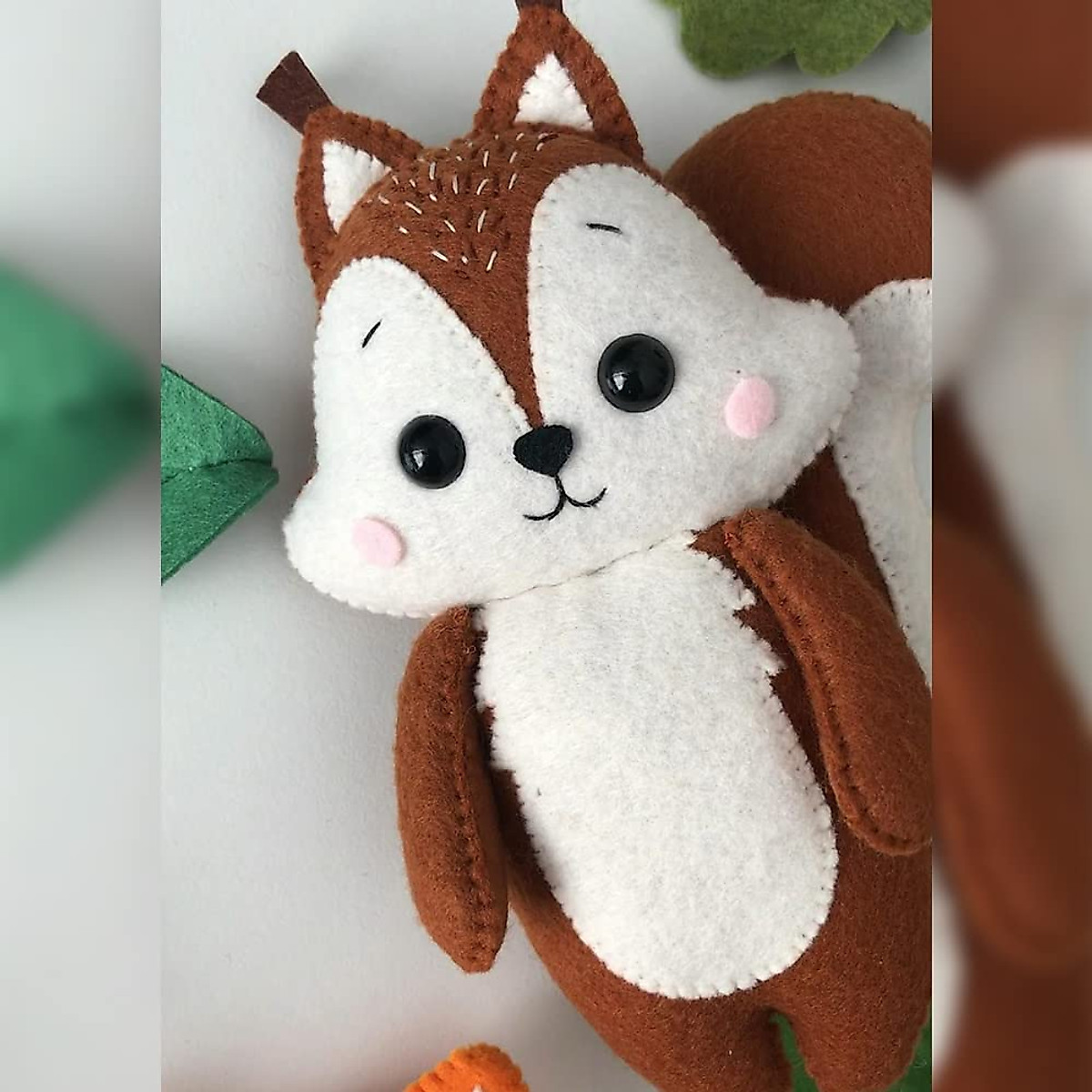 HellooColor 4x8 Pcs Felt Fabric Sheet 6x6 inches Brown Series Craft Squares Nonwoven 1mm Thick