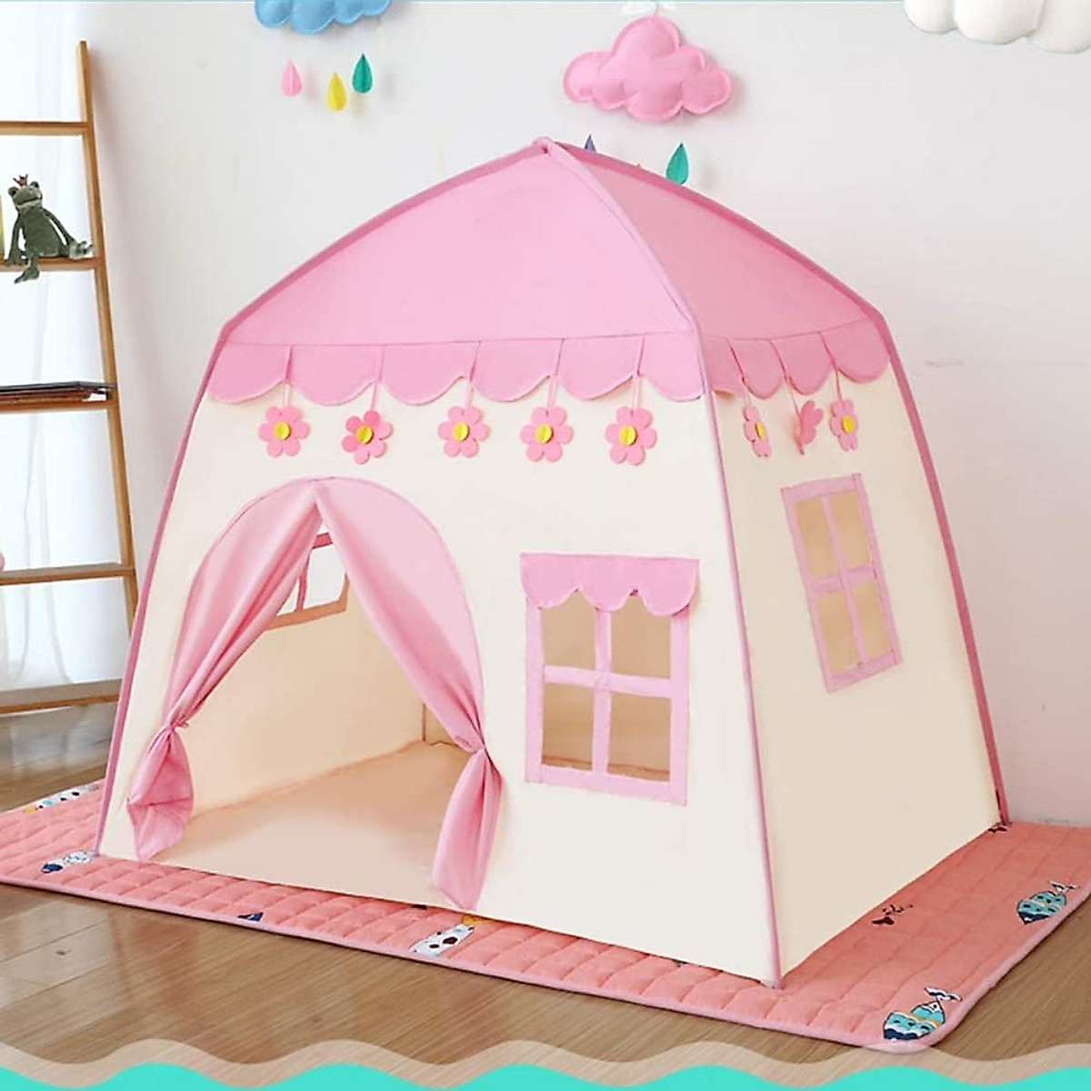 Kids Play Tent Princess Playhouse Pink Castle Playhouse.Outdoor Playhouse,Tent for Kids,Tents for Kids Play House.Toddler Tent.Pink Tent for Princess Tent