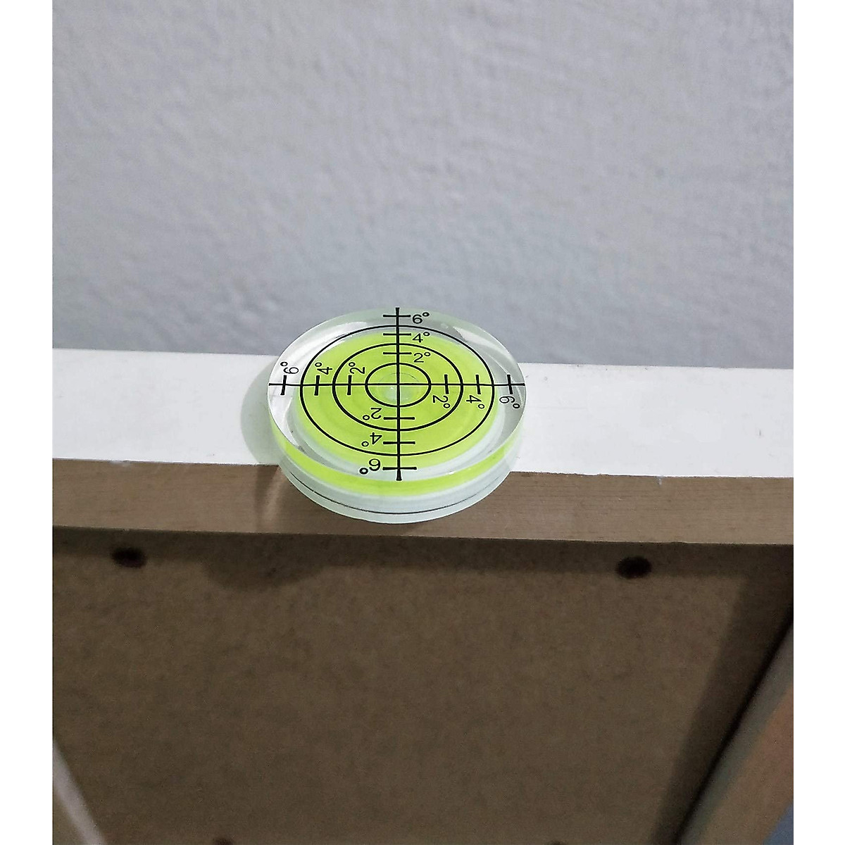 6Pcs Bubble Spirit Levels 32x7mm Degree Mark Round Circular Level Bubble Leveling Tool Precision Measuring Layout Tools