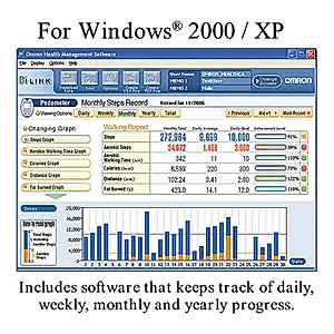 Omron HJ-720ITC Pocket Pedometer with Health Management Software