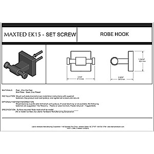 Franklin Brass MAX35-PC Maxted Wall Mounted Multi-Purpose Hook in Polished Chrome