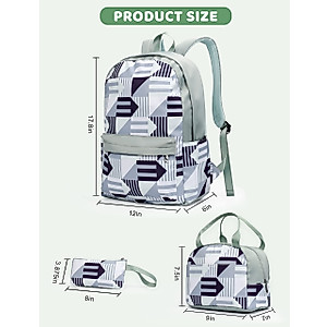 Ejqcmz Backpack for Kids, Boys Preschool Backpack with Lunch Box and Pen Bag, School Bookbag Set Middle-School Elementary Bookbags for Girls-Boys(JA001)