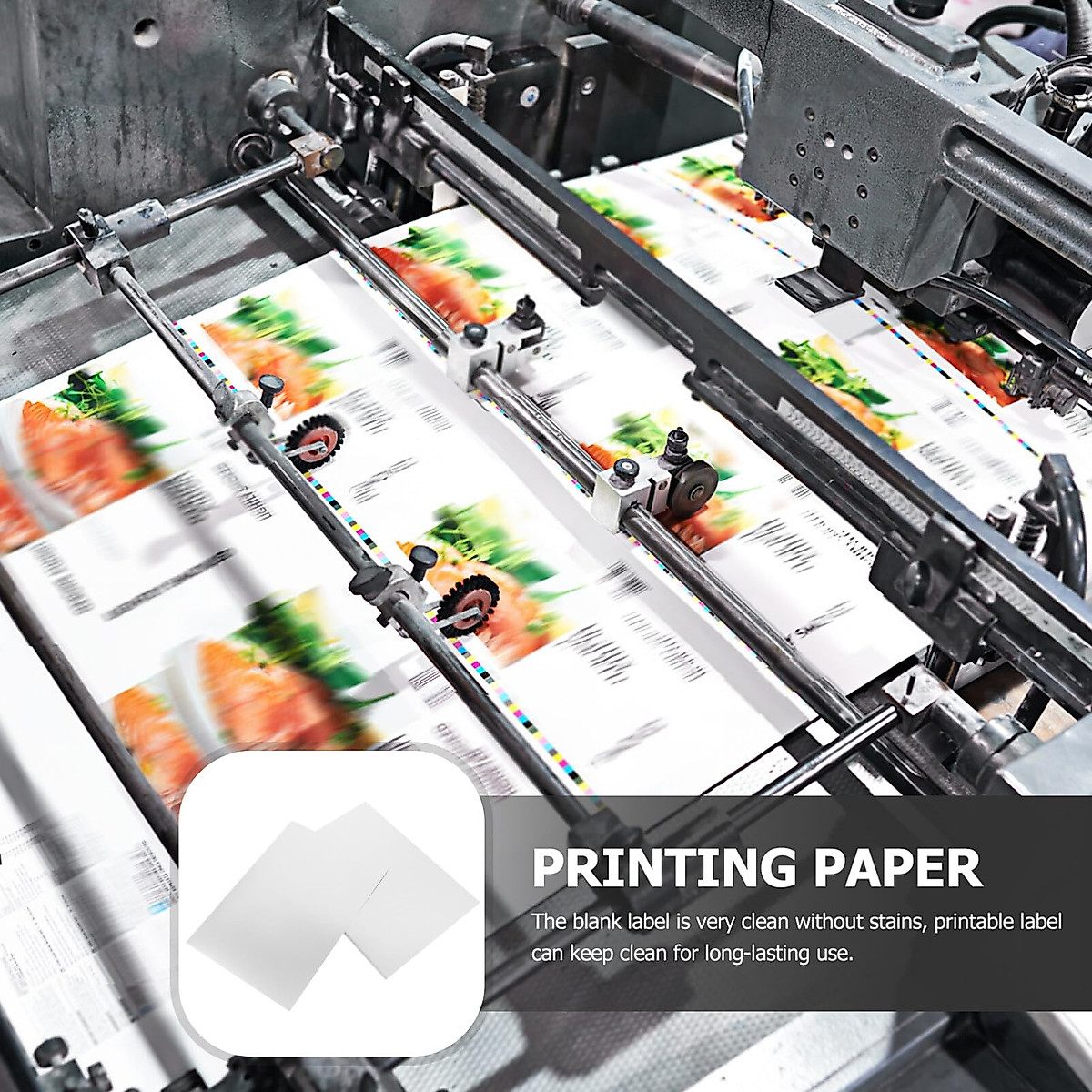 NUOBESTY 60 Sheets of Full Sheet Sticker Labels, White Matte Label Paper Printable Sticker Paper Internet Shipping Labels for Home Office Inkjet Printer