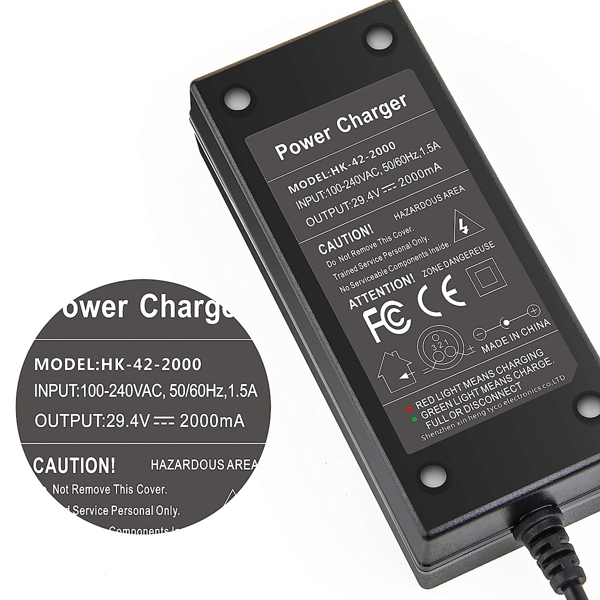 Power Adapter PowerFast 3-Prong Inline Connector for Sports Mod Pocket Mod and Dirt Quad Charger Adapter