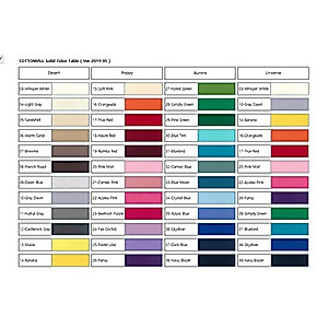 COTTONVILL 20COUNT Cotton Solid Quilting Fabric (2.5inch Strip, 23-Beetroot Purple)