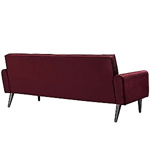 Modway EEI-2456-MAR Delve Velvet Maroon, Sofa, Maroon Fabric