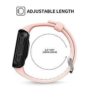 BaayCerrie for Garmin Forerunner 35 Watch Band Replacement, Soft Silicone Strap Wristband Compatible with Forerunner 35 Smartwatch (Pink)