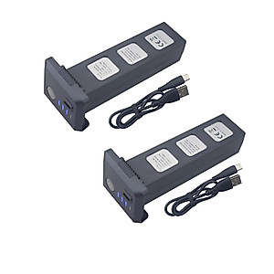 sea jump 2PCS 3S 11.1V 2600mah Lithium Battery with USB Charging Cable for SJRC F7 F7pro F7S F7GB2 9800FT RC Aerial Remote Control UAV Spare Parts Four-axis Aircraft Battery