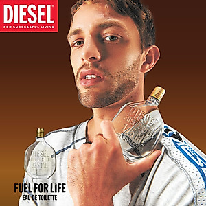 Diesel Fuel For Life, Eau de Toilette for Men, Woody and Ambery Scent With Notes of Anise & Lavender, 1.7 Fl. Oz.