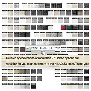 HILADUO Motorized Roller Blinds Customized Size Width 20-105 Inches