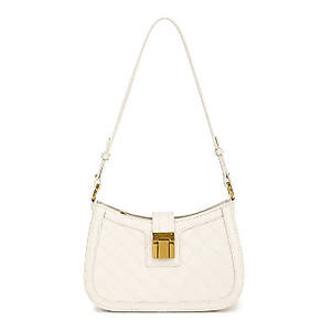 Scarleton Crossbody Bags for Women, Quilted Shoulder Bag, Handbags for Women, Purses for Women, 2-Strap Crossbody Bag, H211102 - White