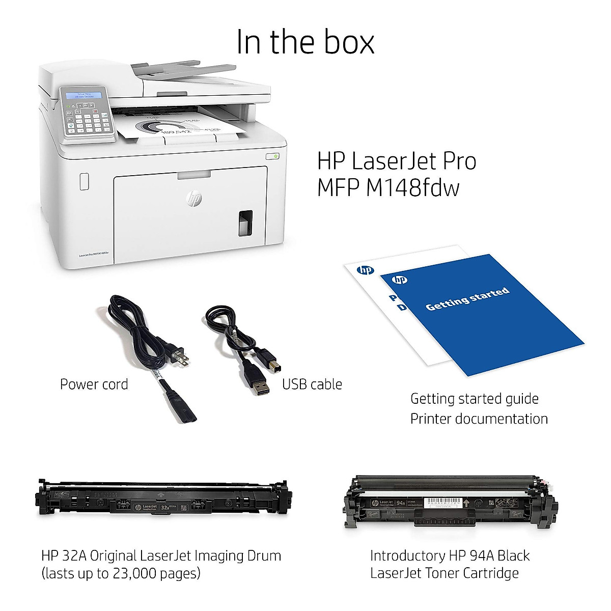 HP LaserJet Pro M148FDW (Renewed)