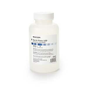 McKesson Sterile Water, USP, Single Patient Use, Not for Injection, 250 mL, 24 Count