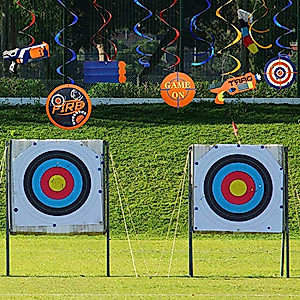 30 Pieces Hanging Swirl Dart Battle Party Hanging Swirl Dart Element Swirl Decorations for Home Classroom Baby Shower Birthday Wedding Garden Themed Party Supplies