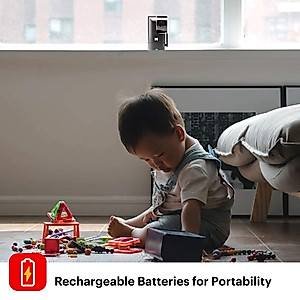 KODAK Cherish F685 Home Security Camera - Tilt/Pan/Zoom 1080p Camera, Night Vision, 120-Degree View, Rechargeable Batteries and WiFi Mobile App (Renewed)