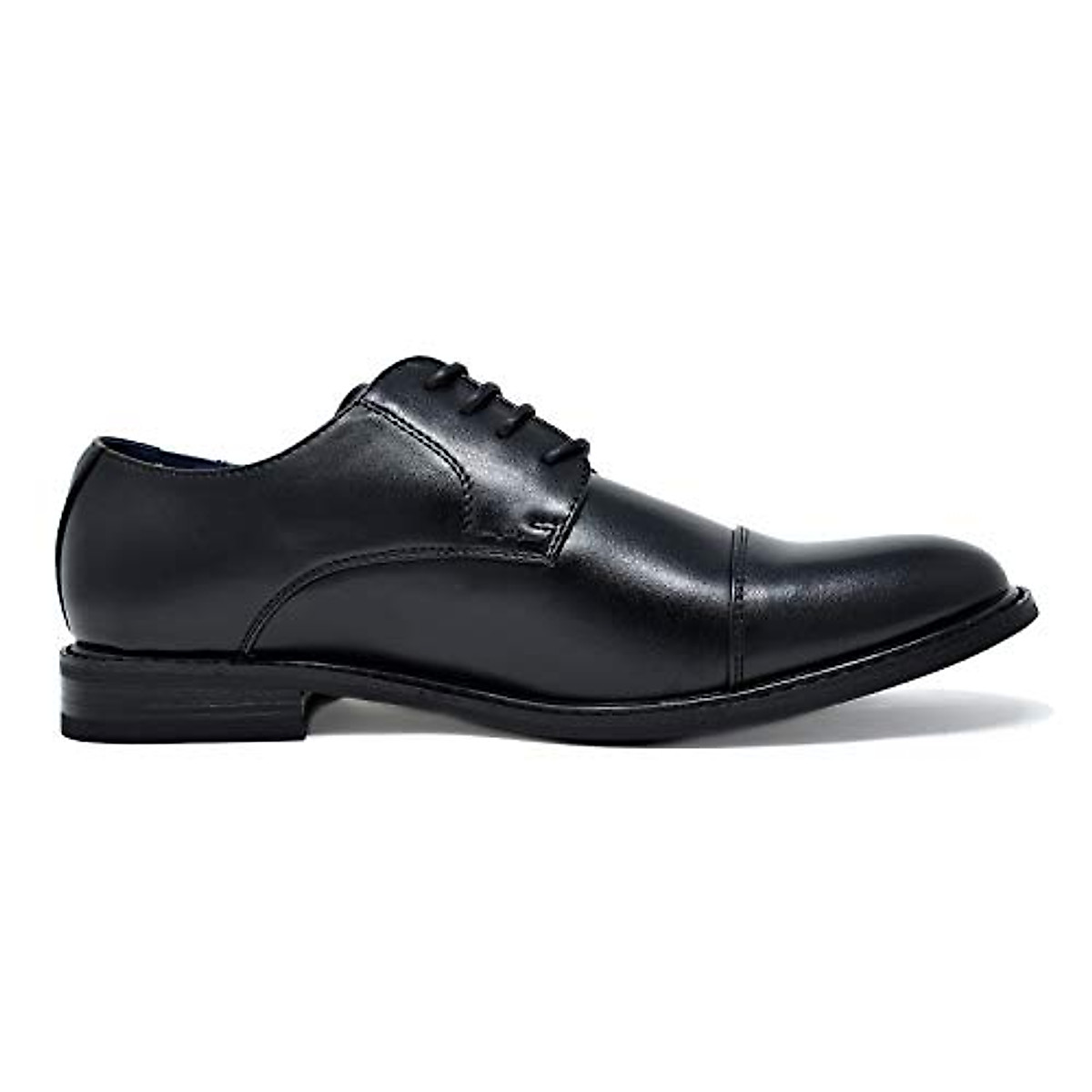 Bruno Marc Men's Prince-6 All Black Leather Lined Dress Oxfords Shoes Size 13 M US