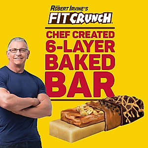 FITCRUNCH Protein Bars, Snack Size Value Pack, Gluten Free, Made with Whey Proteins (20 Snack Size Bars, Peanut Butter)
