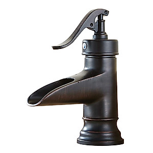 SimplyCopper 16" Oval Copper Bath Sink with 7" Faucet and Daisy Drain Drain Included