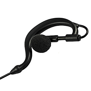 abcGoodefg G Shape Ear-Clip Earpiece Headset Mic Compatible with Kenwood PUXING Baofeng UV-5R UV-82 BF-UV5R TYT UV-5RA HYT 666s 777s 888s Retevis H-777 Talkabout Walkie Talkie (20Pack)
