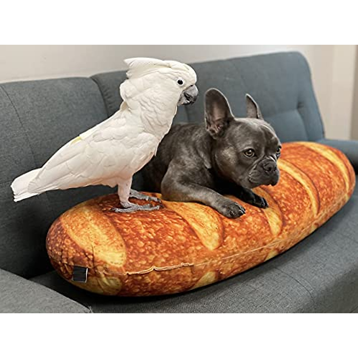 32" Large Life Like 3D Custom Shaped Home Decor Bread Throw Pillow-Made in USA, Extra Soft and Plush Cuddle Pillow, Unique Gift