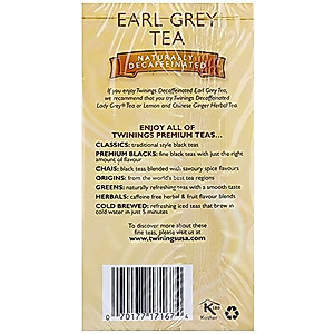 Twinings Earl Grey Decaf Tea, 20 Count