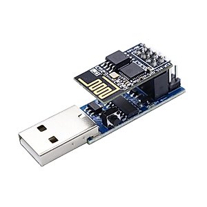 Wishiot ESP Prog V1.0 USB to ESP8266 CH340C ESP-01 ESP-01S 4MB Module Prog WiFi Programmer Downloader with Reset Auto-Download Circuit