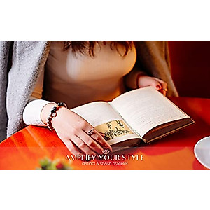 Relaxation Gift for Women - Lava Rock Bracelet, Yoga Beads with Lavender Essential Oil, Calming Aromatherapy Diffuser Stone Beaded Bracelet- Self Care, Healing, Stress Relief Gift for MOM