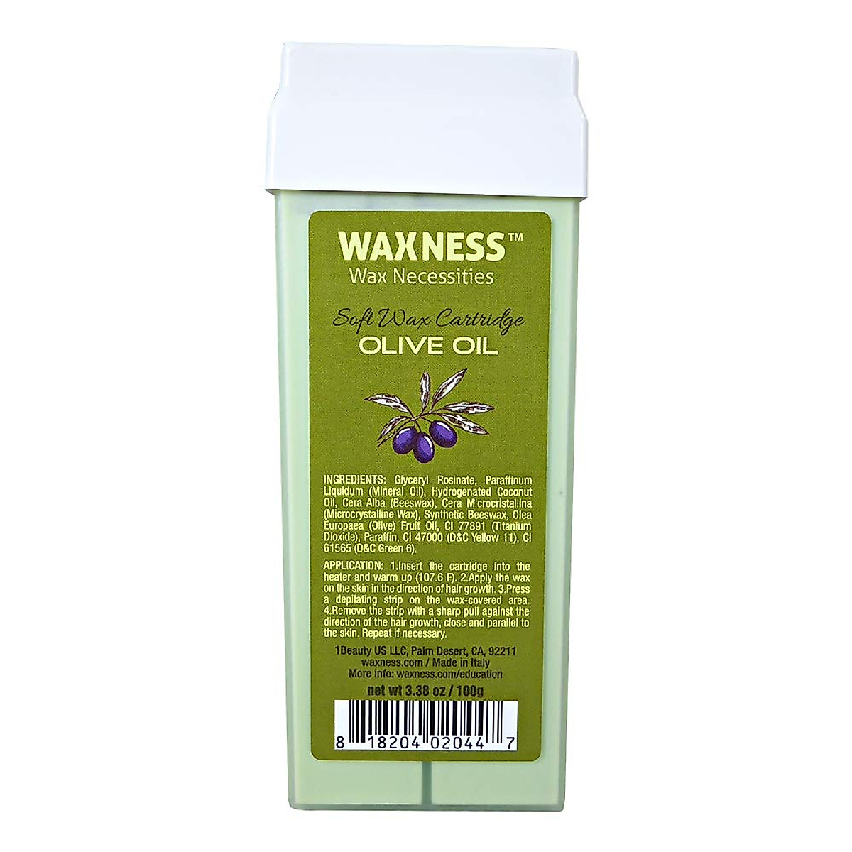 Wax Necessities Waxness Olive Oil Soft Wax Cartridge 3.38 Ounces