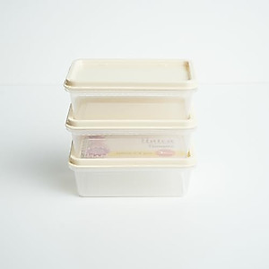 Unica Food Storage Container with Airtight Lid, Nestable Storage Boxes for Cereal, Snacks, BPA-Free, Microwave, Dishwasher & Freezer Safe, Set of 3, 7 oz, 2.94x2.94x1.58 in