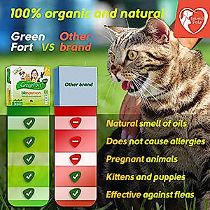 Flea and Tick Prevention for Dogs & Cats, Ferret - Natural Flea Treatment & Home Pest Control - Topical Flea & Mosquito Repellent for Puppy & Kitten - 3 Drops for Small and Extra Large Pet
