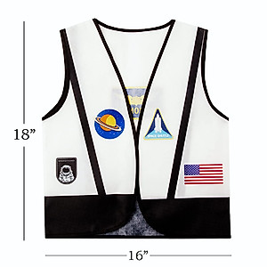 Tigerdoe - Astronaut Costume for Kids - Vests, Helmets, and Astronaut Party Favors - Outer Space Party - NASA Party (Astronaut Vests and Helmets)