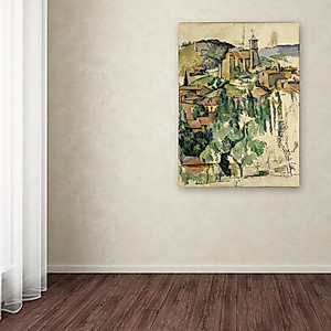 The Village Of Gardanne by Cezanne, 18x24-Inch Canvas Wall Art