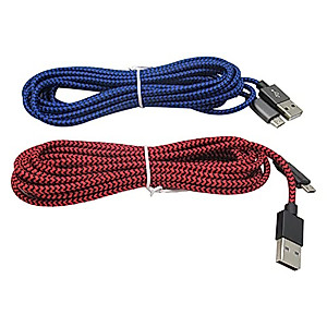 2Pcs 10ft Micro USB 2.0 High Speed Data Charging Cable for PS4 Slim/Pro PlayStation4 US Shipping