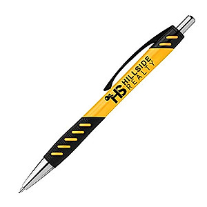 Ummah Promotions Personalized Meteor Plastic Ballpoint Pen Printed with Your Logo/Company Information/Name - 250 QTY