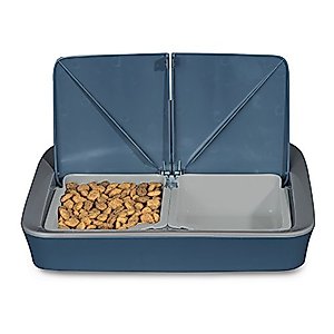 PetSafe Digital Two Meal Automatic Pet Feeder for Cats and Dogs, 2 x 200 g Trays, 4 Day Programming,Blue