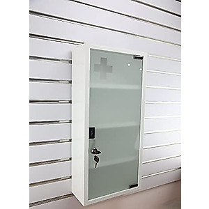 Wincere 4 Tier Moisture Resistance Steel Wall Mount Medicine Cabinet First Aid Storage Emergency Organizer