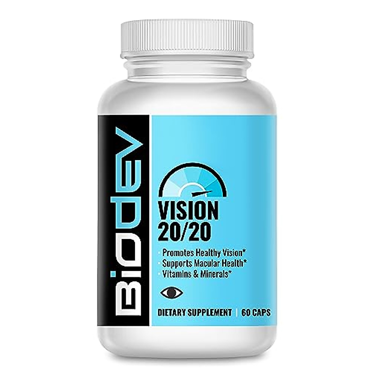 Vision 20/20- Proprietary Blended All in One Eye Vitamin- Vision Acuity and Macular Health Supplement- Get Crisp and Clear Vision- Protect & Enhance- Complete Eye Health - 60 Vegetable Capsules