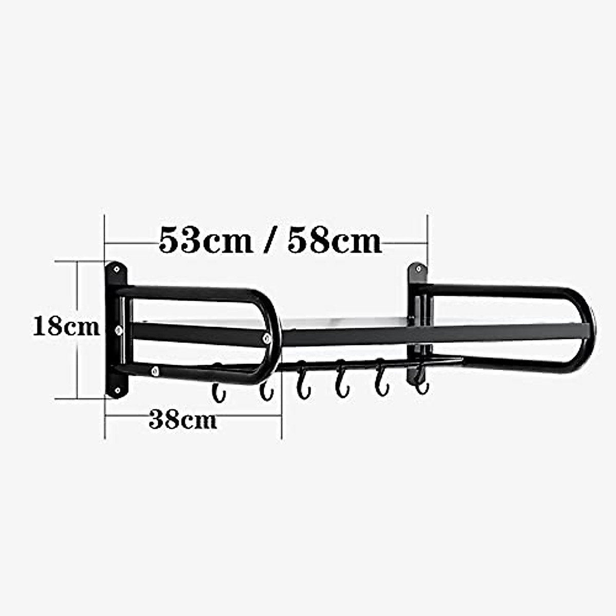 MKYOKO Microwave Storage Rack Hanging Wall-Mounted Microwave Oven Rack Stand,Kitchen Storage Shelf Microwave Oven Rack, Multifunction Stainless Steel Wall-Mounted Shelves,Spice Jar Rack Oven Holder/B