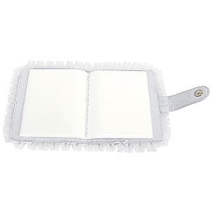 Camera Picture Album, High Transparency 64 Pockets Light Buckle Design Mini Film Photo Album for Display (White)