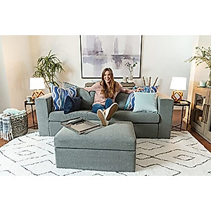 Elephant in a Box Non-Modular Grey Sofas, L83.5xW37.8xH26.4