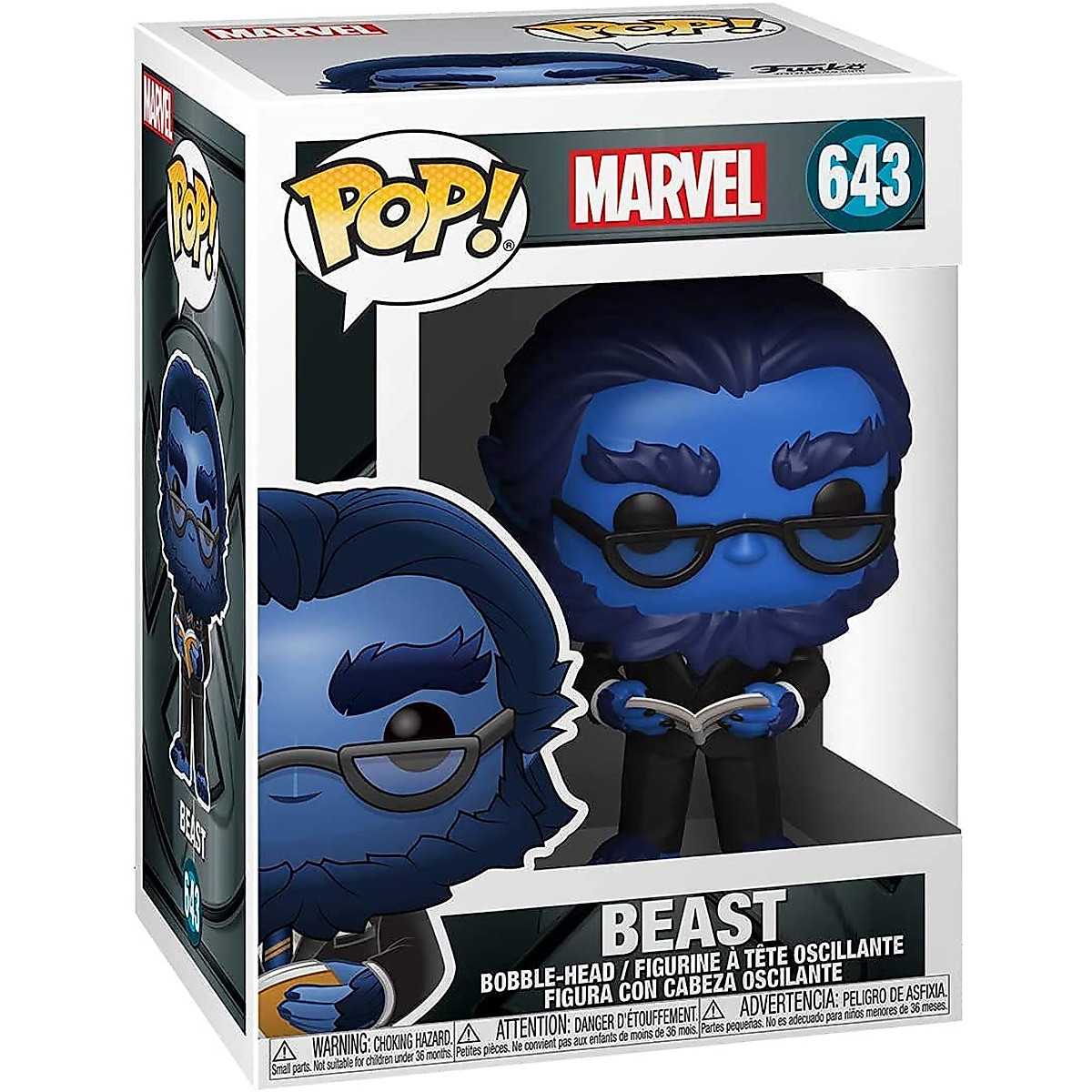 POP Marvel: X-Men 20th Anniversary - Beast Funko Pop! Vinyl Figure (Bundled with Compatible Pop Box Protector Case) Multicolor 3.75 inches