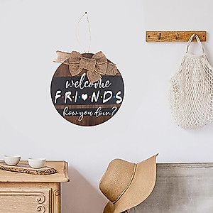 Welcome Sign for Front Door,Funny TV Show Merchandise,TV Show Gifts,Wooden Sign Front Porch Decor,Mothers Day Gifts for Mom Grandma Wife BestFriend